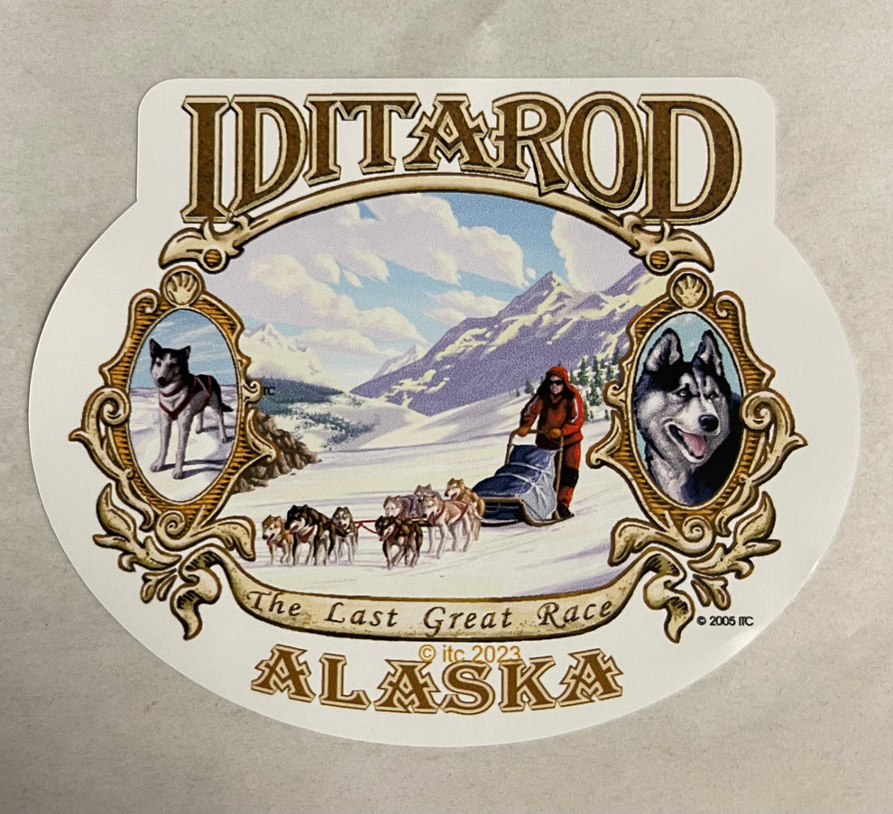 Antique Oval sticker – Iditarod