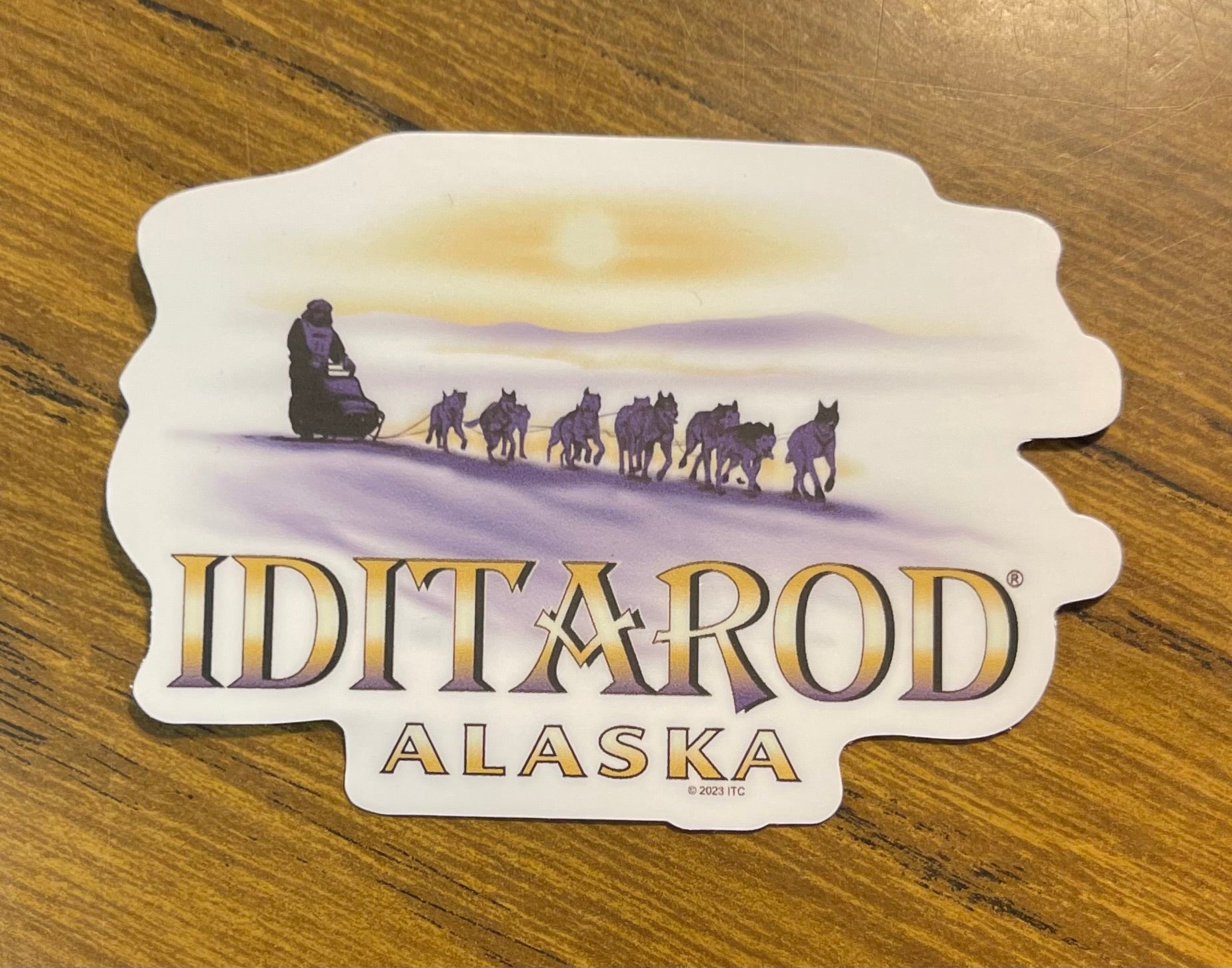 Musher Sunset Sticker – Iditarod